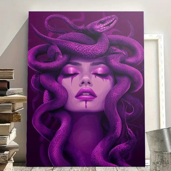 Art | Purple Medusa Art Print | Poshmark